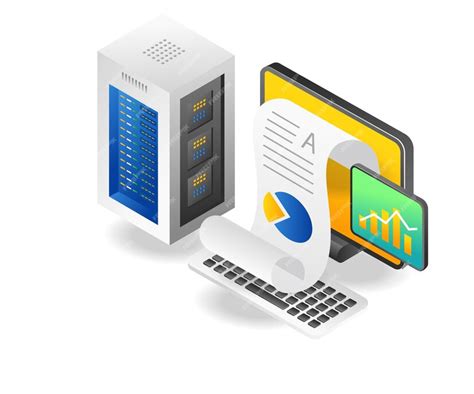 Premium Vector Concept Inometric Illustration Of Cloud Server Data