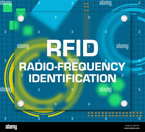 rfid radio frequency identification blue colorful technology