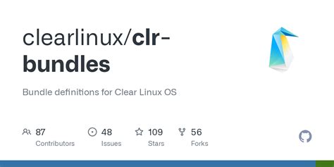 GitHub Clearlinux Clr Bundles Bundle Definitions For Clear Linux OS