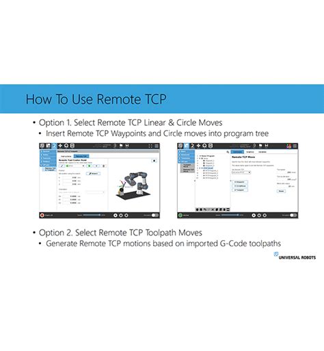ur remote tcp and toolpath urcap from universal robots