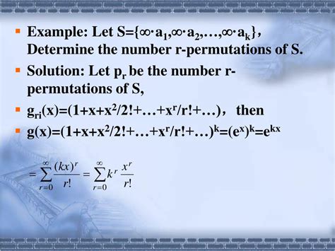 Ppt 462 Exponential Generating Functions Powerpoint Presentation