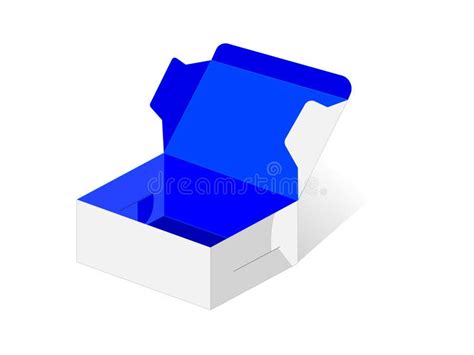 Classic Box Storage Box Shipping Box 3d Box Dieline Template Stock Vector Illustration Of