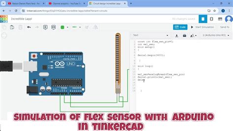 Simulation Of Flex Sensor With Arduino In Tinkercad Flex Sensor With Arduino In Tinkercad