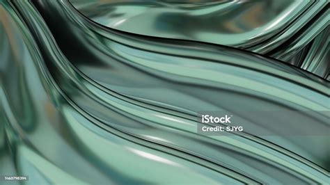 녹색 금속 무대 커튼 아름 다운 곡선 추상 극적인 현대 고급 고급 3d 렌더링 그래픽 디자인 요소 배경 재료 3d 안경에 대한 스톡 사진 및 기타 이미지 Istock