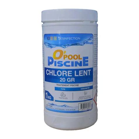 Chlore Lent 20 Gr 1 Kg