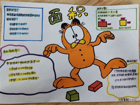 小学数学三年级《面积》思维导图（4张） 学生思维导图网