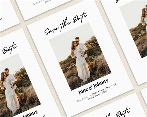 Elegant Canva Save The Date Personalize With Your Style Etsy