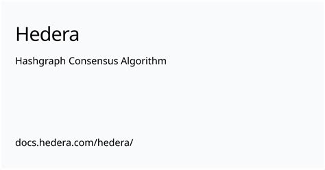 hashgraph consensus algorithm hedera