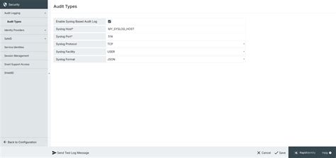 Syslog Configuration