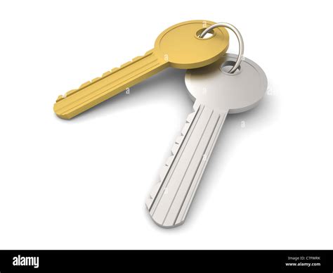 Two Different Keys Stock Photo Alamy