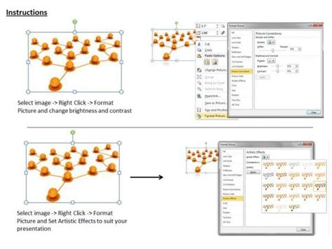Stock Photo Networking Concept D Balls PowerPoint Slide