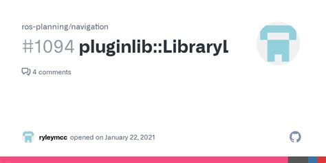 Pluginlib LibraryLoadException Issue Ros Planning Navigation GitHub