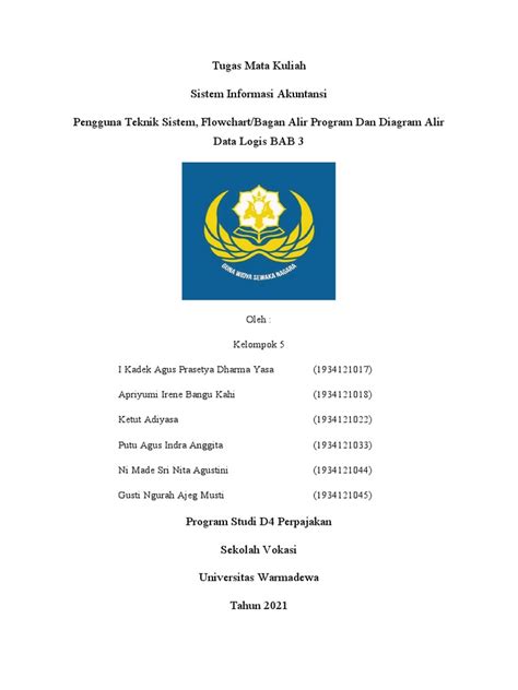 Tugas Sia Kelompok 5 Bab 3 Pengunaan Teknik Sistem Bagan Aliran Program Diagram Aliran Data