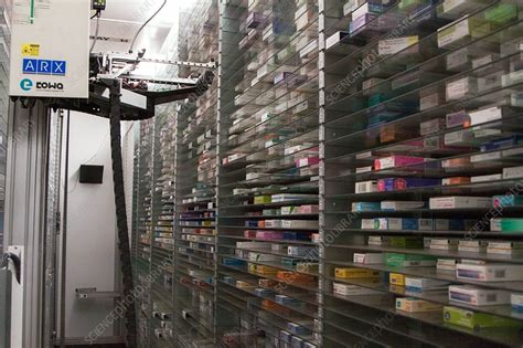 Automated Hospital System For Dispensing Medication Stock Image C042 4826 Science Photo