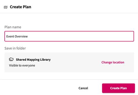 create your first plan