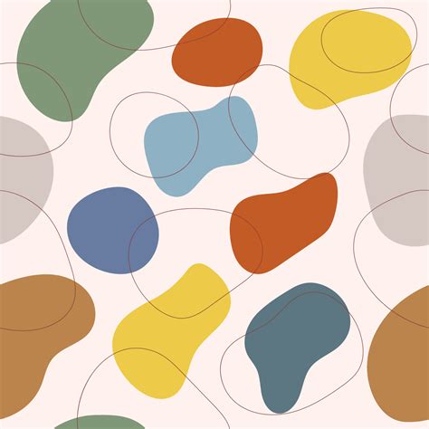 Abstract Seamless Flat Blob Doodle Pattern 7920977 Vector Art At Vecteezy