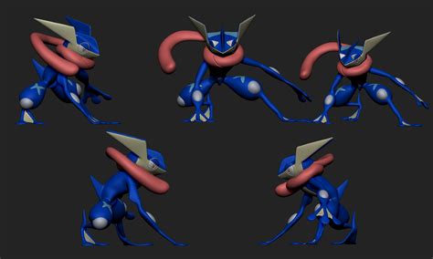 Stl File Pokemon Greninja・model To Download And 3d Print・cults