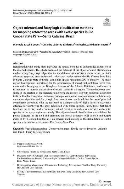 Object Oriented And Fuzzy Logic Classification Methods For Mapping