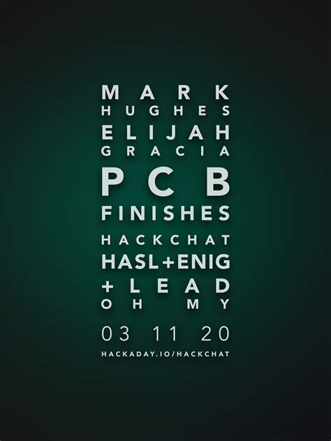 PCB Finishes Hack Chat Hackaday Io