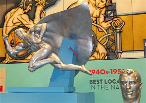 Superman Statue In His Home Town Of Cleveland Ohio