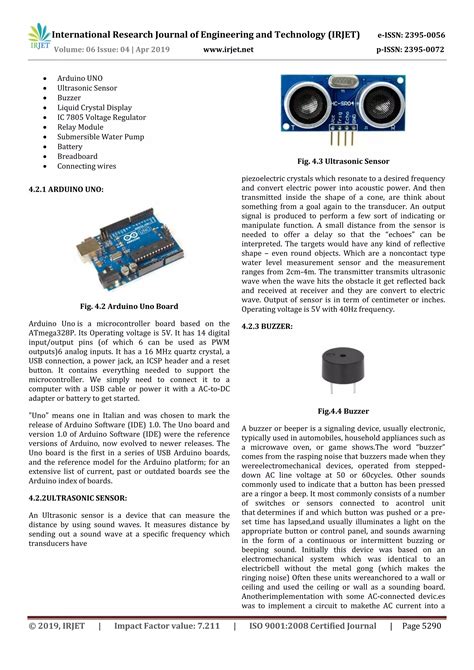 IRJET Automatic Water Level Indicator And Controller By Using ARDUINO PDF