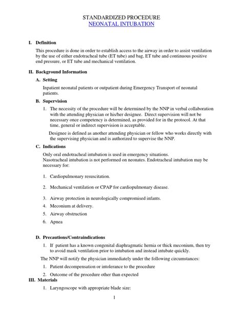 Neonatal Intubation Health Sciences Wellness