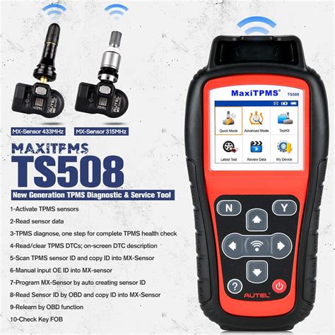 autel maxitpms ts508 tpms tool mx sensors tpms programing programmer