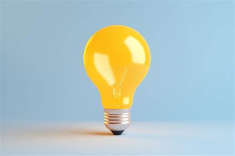 Premium Photo 3d Render Light Bulb Speech Bubble Solution