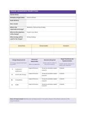 CHANGE MANAGEMENT PROJECT PLAN Task Docx CHANGE MANAGEMENT PROJECT PLAN Learner Name