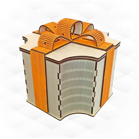 T Box Bow Svg Dxf Files Laser Cutting Pattern Jewelry Box Laser