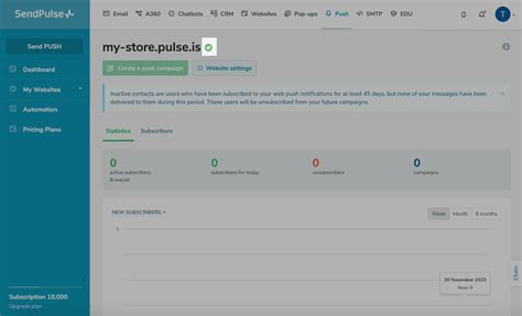 Как настроить Web Push уведомления на конструкторе сайтов Sendpulse Ua