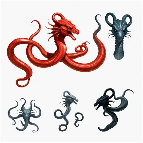 Hydra Vector Set White Back Premium Ai Generated Vector