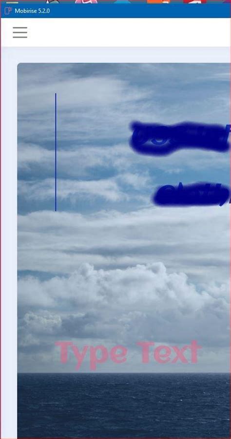 Unwanted Text Place Holder And Vertical Blue Line On Header Block