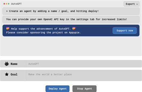 AutoGPT AI Chatbot Assistant By Appy Pie