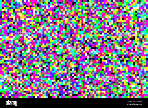 Retro Inspired Vector Bold Neon Colorful Pixelated Backdrop An Old