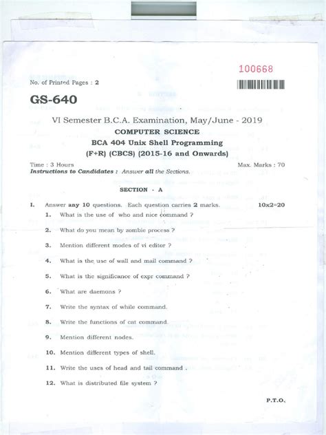 Unix Shell Programming Pdf