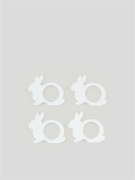 Тримач для серветок 4 шт Колір білий Sinsay 032aa 00x