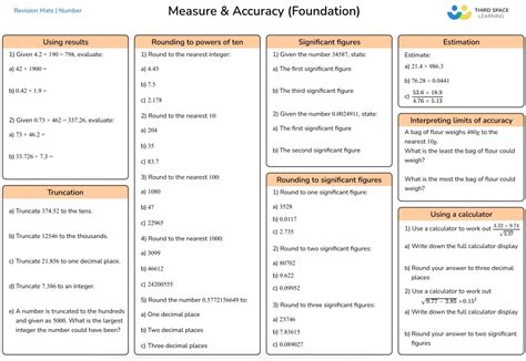 free maths revision mats gcse revision 2025
