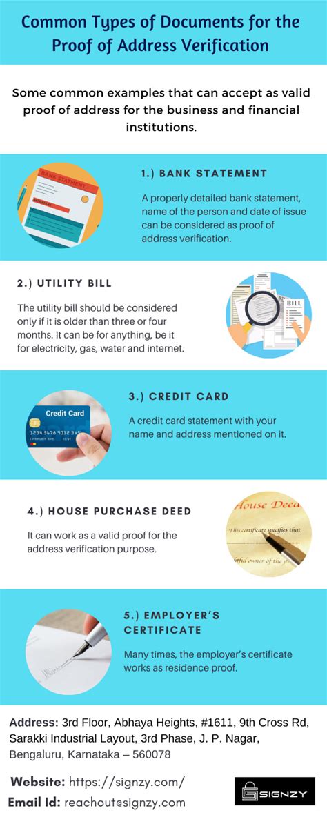 Common Types Of Documents For The Proof Of Address Tumbex