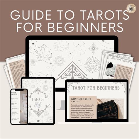 Printable Tarots For Beginners Guide Comprehensive A4 Pdf Guide To