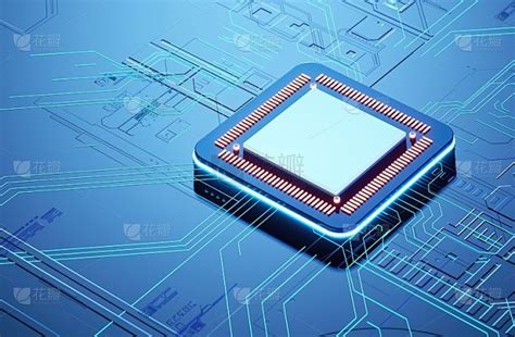 赛博朋克ai的3d渲染。电路板。技术背景。中央计算机处理器cpu和gpu的概念。数字芯片主板。技术科
