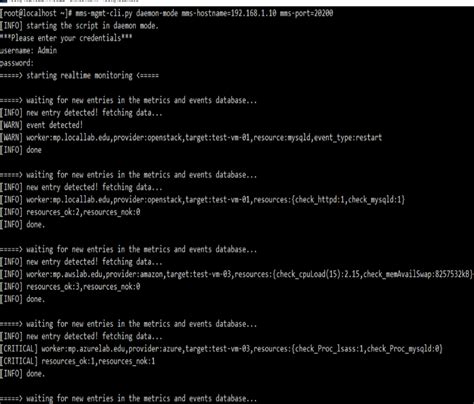 executing mms mgmt cli py script in daemon mode download