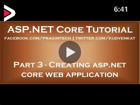 Creating asp net core web application دیدئو dideo