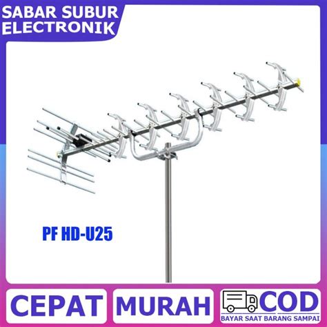 Jual Antena Tv Digital Pf Hd U25 Antena Luar Digital Support Dvbt2 100
