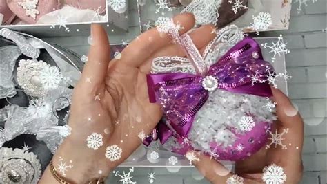 ёлочные шары из бархата своими руками Youtube