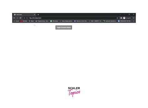 How To Expand HTML Section On Click Scaler Topics