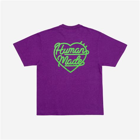 휴먼 메이드 컬러 티셔츠 퍼플 Human Made Kream