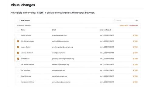 Filament Ux Tip Did You Know You Can Shift Click The Table Rows To