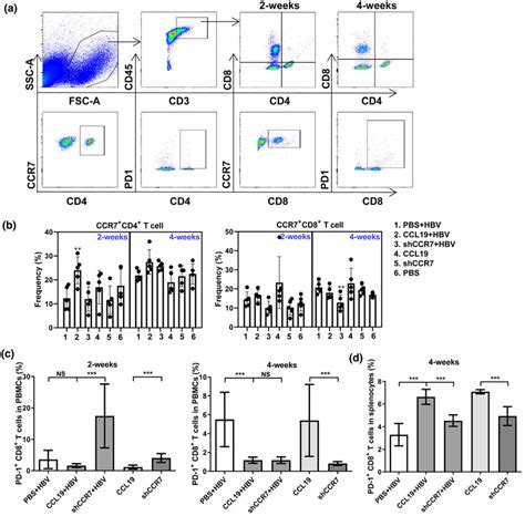 Ccl19 Over Expression Mediates Decreased Numbers Of Pd 1 Cd8 T