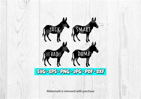 Jack Ass Svg Smart Ass Svg Bad Ass Svg Dumb Ass Svg Donkey Svg Democrat